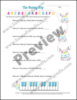 Spring Funsheets - Susan Paradis Piano Teaching Resources